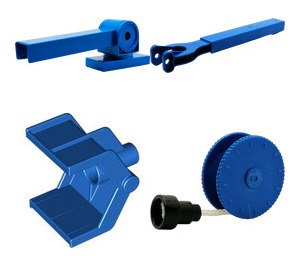 LEGO Duplo Crane with Blue Winch Drum with Black Stud Holder and Blue ...