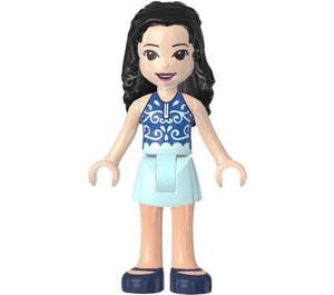 LEGO Emma with Blue Swirl Top Minifigure | Brick Owl - LEGO Marketplace
