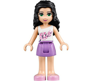 LEGO Emma with Cherry Blossom Top and Lavender Skirt Minifigure | Brick ...