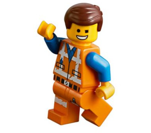 LEGO Emmet with Worn Uniform (Winking Smile / Scared) Minifigure ...