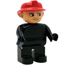 LEGO Firefighter with Red Helmet Duplo Figure | Brick Owl