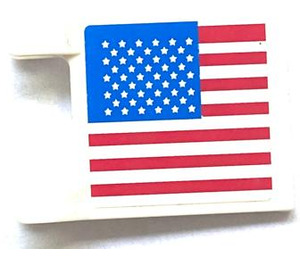 LEGO Flag 2 x 2 with United States Flag Sticker without Flared Edge ...