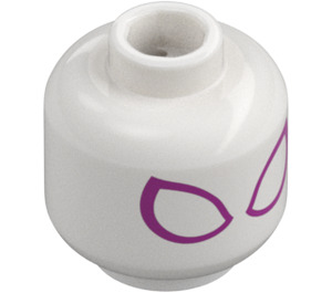 LEGO Ghost Spider Minifigure Head (3626 / 45881) | Brick Owl - LEGO ...