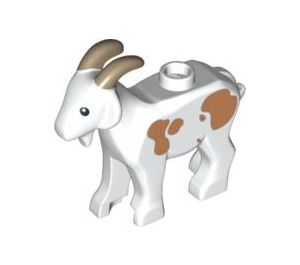 LEGO Goat with Dark Tan Horns and Medium Dark Flesh Spots (96089 ...