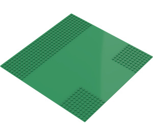 LEGO Green Baseplate 32 x 32 with T Intersection Road | Brick Owl