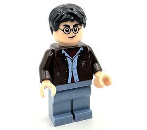 LEGO Harry Potter with Dark Brown Jacket and Jinx Face Minifigure ...