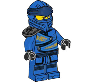 LEGO Jay - Legacy with Pearl Dark Gray Shoulder Armor Minifigure ...