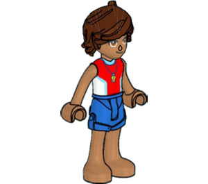 LEGO Leo with Red and White Top Minifigure | Brick Owl - LEGO Marketplace