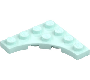LEGO Light Aqua Plate 4 x 4 with Circular Cut Out (35044) | Brick Owl