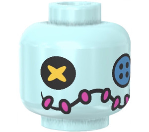 LEGO Light Aqua Scrump Minifigure Head (3274) | Brick Owl - LEGO ...