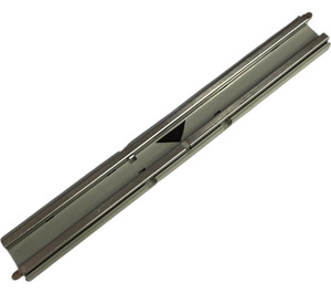 LEGO Light Gray 12V Train Track Straight Section with Conducting Rail ...
