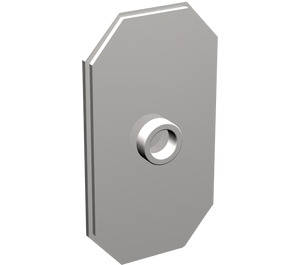 LEGO Light Stone Gray Octagonal Shield with Stud (48494) | Brick Owl ...