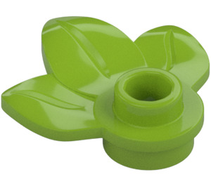 LEGO Lime Plate 1 x 1 Plant with 3 Leaves (32607) | Brick Owl