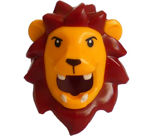 LEGO Lion Costume Head Cover with Dark Red Mane | Brick Owl