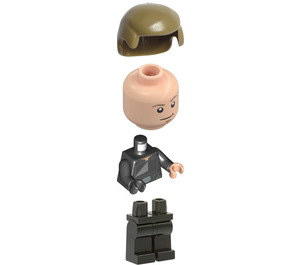 LEGO Luke Skywalker with Jedi Master Endor Outfit with Dark Tan Hair ...