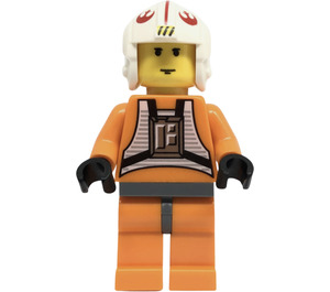 LEGO Luke Skywalker with Pilot Outfit with Dark Stone Gray Hips and ...
