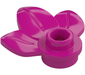 LEGO Magenta Plate 1 x 1 Plant with 3 Leaves (32607) | Brick Owl