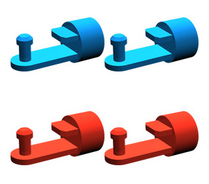 LEGO Magnetic Train Couplers Set 9-3 | Brick Owl - LEGO Marketplace