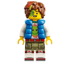 LEGO Mateo with Z-Blob Shirt and Puffer Vest with Lime and Red Streaks ...