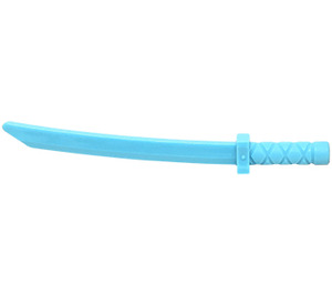 LEGO Medium Azure Katana with Square Guard and Uncapped Pommel (30173 ...