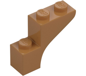 LEGO Medium Dark Flesh Arch 1 x 3 x 2 with Curved End (88292) | Brick Owl