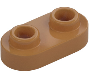 LEGO Medium Dark Flesh Plate 1 x 2 with Rounded Ends (35480) | Brick ...