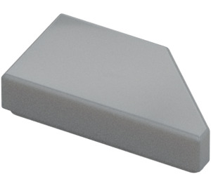 LEGO Medium Stone Gray Tile 1 x 2 45° Angled Cut Left (5091) | Brick Owl