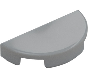 LEGO Medium Stone Gray Tile 1 x 2 Half Circle (1748) | Brick Owl