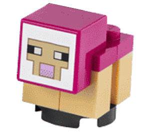 LEGO Minecraft Baby Sheep with Magenta Head | Brick Owl