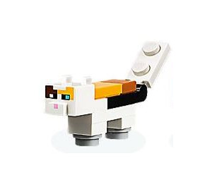 LEGO Minecraft Calico Cat with Azure and White Eyes | Brick Owl
