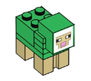 LEGO Minecraft Sheep (Green) | Brick Owl