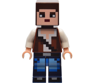 LEGO Minecraft Skin with Reddish Brown Vest Minifigure | Brick Owl ...