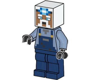 LEGO Miner with Dark Blue Overalls Minifigure | Brick Owl - LEGO ...