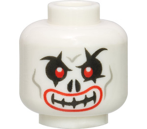 LEGO Minifig Head with Evil Skull and Red Eyes (3626) | Brick Owl