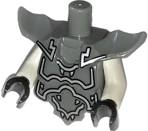 LEGO Minifigure Torso with Armour Breastplate and Shoulder Ridges ...