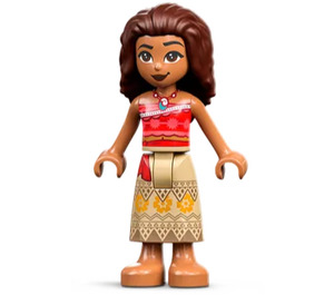 LEGO Moana with Coral Top and Skirt with Flowers Minifigure | Brick Owl ...