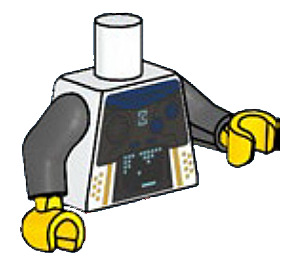 LEGO Mr. Oz with White and Pearl Dark Gray Suit Minifig Torso (973 ...