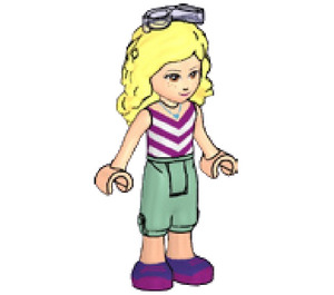 LEGO Naya with V-Striped Top and Sunglasses Minifigure | Brick Owl
