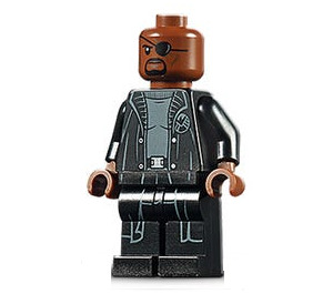 LEGO Nick Fury with Trench Coat and Gray Sweater Minifigure | Brick Owl