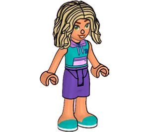 LEGO Nova with Turquoise Hoodie and Purple Shorts Minifigure | Brick Owl