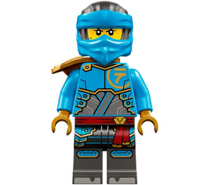 LEGO Nya - Dragons Rising with Armor Plates and Dark Azure Wrap ...