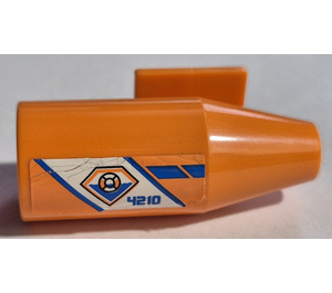 LEGO Orange Plane Jet Engine with '4210' and Coastguard Logo (Model ...