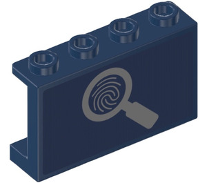 LEGO Panel 1 x 4 x 2 with Magnifying Glass and Fingerprint (Front ...