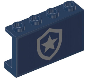 LEGO Panel 1 x 4 x 2 with Police Badge Sticker (14718) | Brick Owl ...