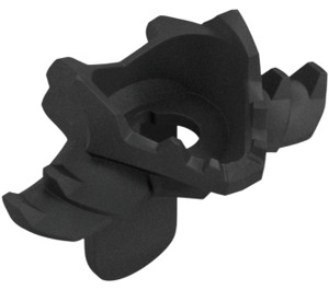 LEGO Pearl Dark Gray Shoulder Armor with Dragon Jaw (5977 / 5985 ...