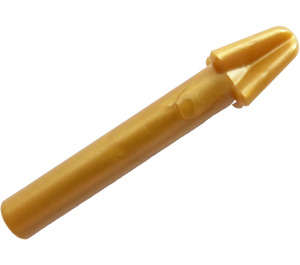 LEGO Pearl Gold Harpoon with Smooth Shaft (18041) | Brick Owl