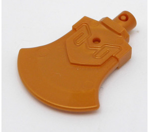 LEGO Pearl Gold Monk's Spade Convex Blade with Bar | Brick Owl - LEGO ...