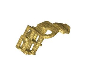 LEGO Pearl Gold Shoulder Armour with Upturned End and Scabbard (5501 ...