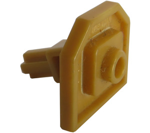 LEGO Pearl Light Gold Large Shield Holder with Axle and Stud (47474 ...