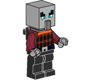 LEGO Pillager with Wide Eyes with Black Neck Bracket Minifigure | Brick ...